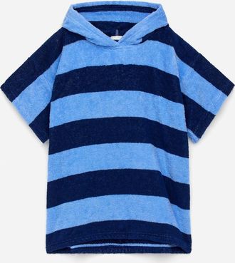 Arket Badeponcho Mit Kapuze -Blau