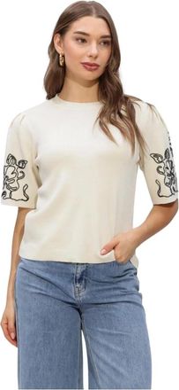Object Object, Damen, Strickwaren, Beige, XSGr&ouml;&szlig;e