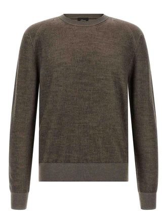 Brioni Rundhalspullover - Braun