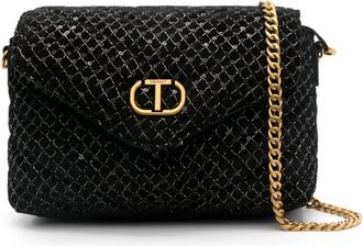 Twin-Set Kleine Dreamy Schultertasche - Schwarz