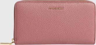 Coccinelle Portefeuille continental Metallic Soft en cuir grain&eacute;