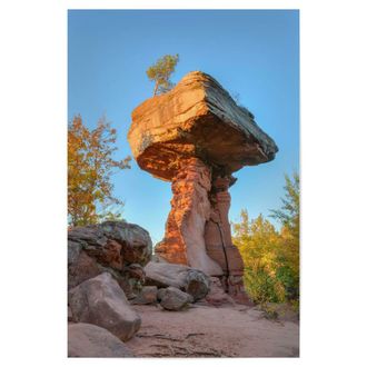 artboxONE Poster 30x20 cm Natur Teufelstisch Pf&auml;lzerwald - Bild Rheinland-Pfalz hinterweidenthal Natur