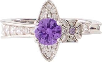 Vivienne Westwood Femme, Accessoires, Gris, Taille: M Bague Maitena