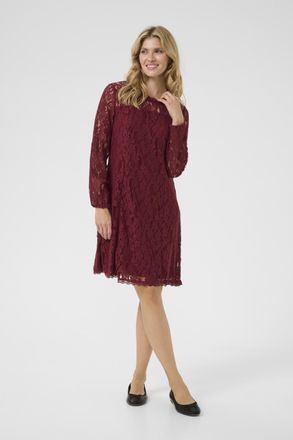 Cream Kleid Feminine Cabernet wine