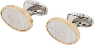 Paul Smith Homme, Accessoires, Gris, Taille: ONE Size M1A-Cuff-Noval 82 Cufflinks
