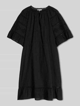 Marc O'Polo Loose Fit Freizeitkleid aus reiner Baumwolle mit Lochstickerei