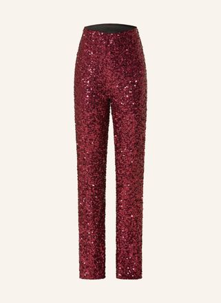 Miss Goodlife Miss Goodlife Marlenehose Mit Pailletten rot
