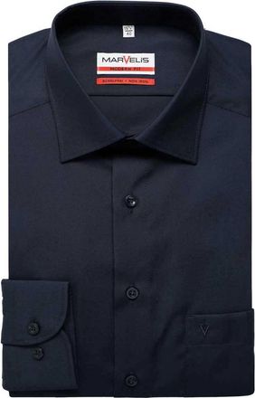 Marvelis Herren Businesshemd Langarm Modern-Fit,Einfarbig,New Kent,apricot 80,40