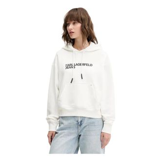 Karl Lagerfeld Damen, Sweatshirts & Hoodies, Wei&szlig;, LGr&ouml;&szlig;e