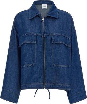 Nude Nude, Femme, Vestes, Bleu, Taille: 36 FR Veste en jean large Blake