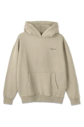 Pegador Kapuzensweatshirt PEGADOR Pike Oversized Hoodie, Herren, Gr. XL, washed khaki beige twilight blau, Sweatware, Obermaterial: 80% Baumwolle, 20% Polyest
