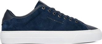 Tommy Hilfiger Sneakers Premium Dress Leather Mix FM0FM05842 Dunkelblau