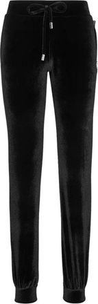 Philipp Plein Femme, Pantalons, Noir, Taille: 36 FR Velvet Pants Gothic