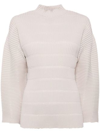 Pleats Please Issey Miyake pull Jiggly - Tons neutres