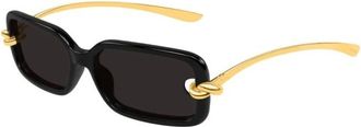 Bottega Veneta Femme, Accessoires, Noir, Taille: 56 MM Lunettes de soleil