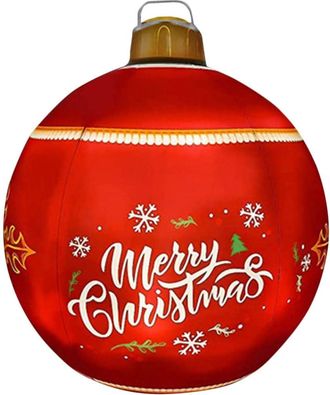 Valiclud Aufblasbarer Weihnachtsball als Dekoration f&uuml;r Drinnen und Drau&szlig;en Gro&szlig;er Aufblasbarer Ball f&uuml;r Weihnachtsfeier Robust und Langlebig