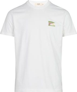 Olow T-shirt Sunset droit col rond imprim&eacute; en coton