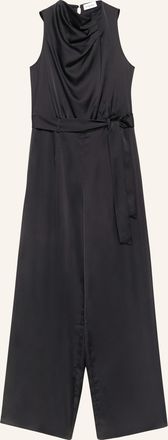 Comma Comma Jumpsuit Aus Satin blau