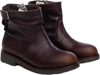 Dirk Bikkembergs Ultra Mini Used Leather, Chaussures Bottes Cuir Mode Mode, marron fonc&eacute;, 37 EU