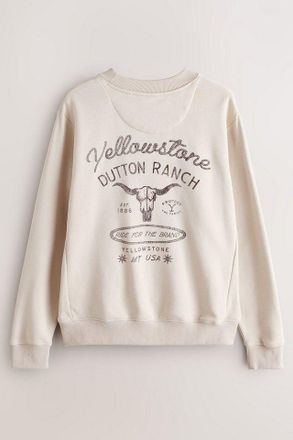 Next Sweater Lizenziertes Rundhals-Sweatshirt, Yellowstone (1-tlg)