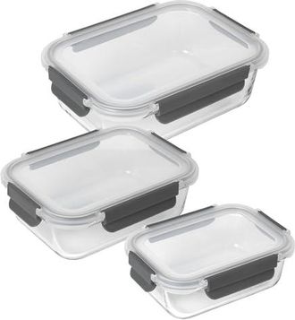 Kuhn Rikon Glasbehälter Set 3 Stk. 0.64 L/1.05 L/1.52 L