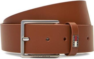 Tommy Jeans Herrengürtel Tjm Flag Leather 4.0 AM0AM13416 Braun