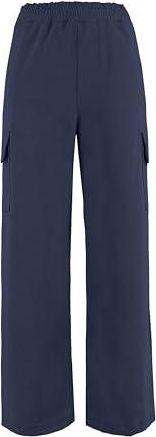 JOPHY & CO. Pantalon cargo pour femme - Jambe large (cod. 8802), bleu fonc&eacute;, M