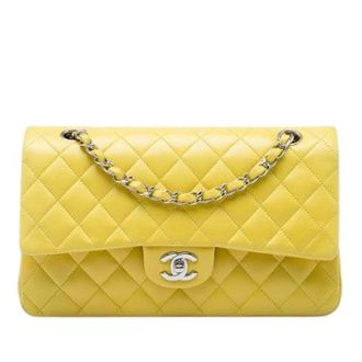 Chanel Pre-owned Vintage Double Flap Shoulder Bag - - Pre-owned - Damen - Gelb - ONE SIZE