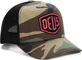 Deus Paris Camo Shield Cap - - Accessories - Herren - Gr&uuml;n - ONE SIZE