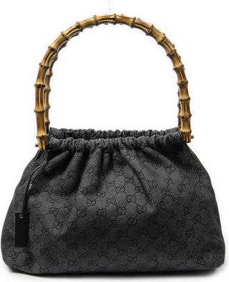 Gucci Crossbody Bags - Bamboo Frame Satchel - Gr. unisize - in Blau - f&uuml;r Damen