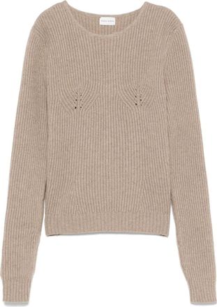 Magda Butrym Gerippter Pullover - Nude