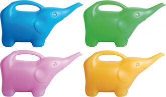 Esschert Design Gießkanne, Wasserkanne Motiv Elefant, 1 Stück, Sortiert, ca. 28 cm x 12 cm x 16 cm