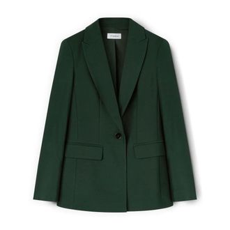 Motivi Einreihiger Blazer aus Viskosemischung - - Jackets - Damen - Gr&uuml;n - XS