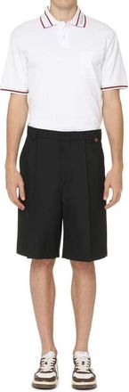 Gucci Wool-Blend Bermuda Shorts - Black