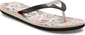 Roxy Damen Tahiti Sandale, Black/PINK/Soft Lime, 42 EU