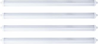 ETC Shop 4er Set 36 Watt smd led Wannen R&ouml;hren Leuchte Werkstatt Tageslicht Strahler Decken Lampe 4320 Lumen