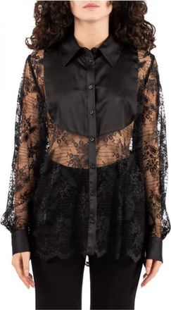 Hanita Femme, Blouses et Chemises, Noir, Taille: 42 FR Camicia