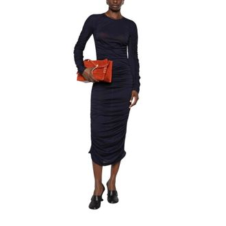 J.W.Anderson Ger&uuml;schtes Jersey-Midikleid - - Dresses - Damen - Blau - S