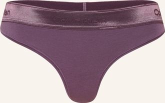 Calvin Klein String Icon Cotton Modal Metallic lila