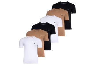 BOSS T-Shirt Herren T-Shirt 6er Pack Baumwolle (Packung, 6er Pack)