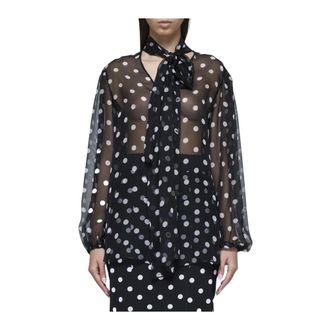 Dolce & Gabbana Damen, Blusen & Hemden, Schwarzk, SGröße