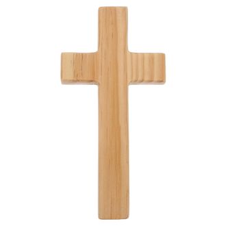 Amosfun Holzkreuz F&uuml;r Wand Stehkreuz Konfirmationskreuz Christliche Altarfigur Gebetswanddekoration Kreuzornamente H&auml;ngendes Kreuz Jesuskreuz Zur Wand Kreuzde