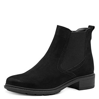 Tamaris Femme Bottines, Dame Bottines,TOUCHit,Bottes,Demi-Bottes,Bottillon,Plat,Black,38 EU
