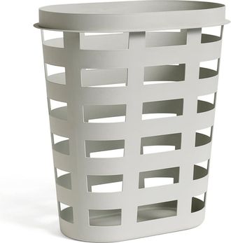 HAY Hay Basket Aufbewahrungskorb L aus 100% recyceltem Polypropylen hergestellt, in der Farbe: Grau, Maße: 37,5 x 62,5 x 57,5 cm, AD854-A603-AB85