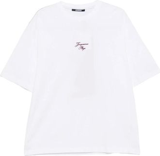 Jacquemus Homme, Tops, Blanc, Taille: XL T-shirt