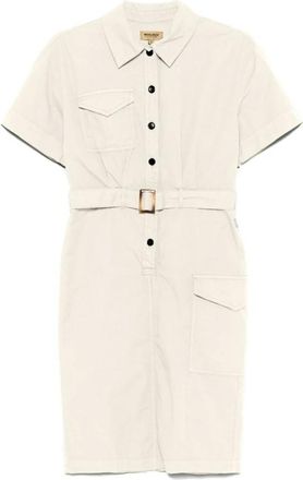 Woolrich Femme, Robes, Beige, Taille: 36 FR Robe-chemise ceintur&eacute;e utilitaire