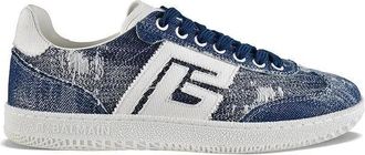 Balmain Low-Top Sneaker - Sneakers Swan - Gr. 40 (EU) - in Grau - f&uuml;r Damen