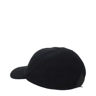 Moncler Mens Black Polyester Cap (baseball Hat)