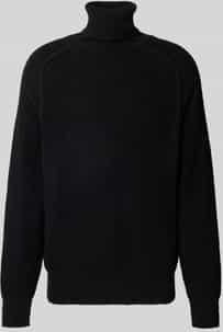 HUGO BOSS Rollkragenpullover mit Boucl&eacute;-Struktur Modell San Rudi1