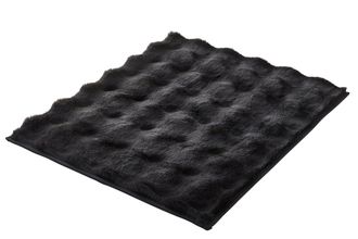 Kleine Wolke Badteppich Cloud in Schwarz mit 50x60 cm
